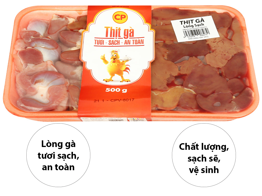 Lòng gà C.P 500g